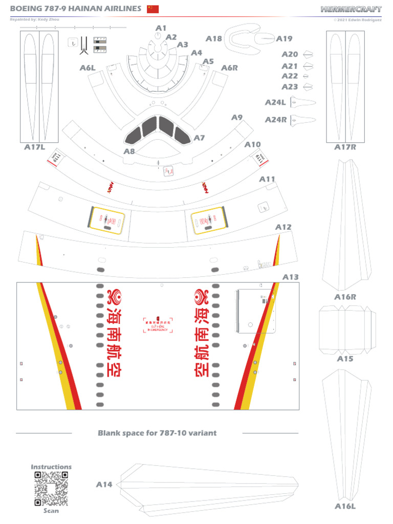 Boeing 787-9 Hainan Airlines | PDF | Aviation | Aircraft