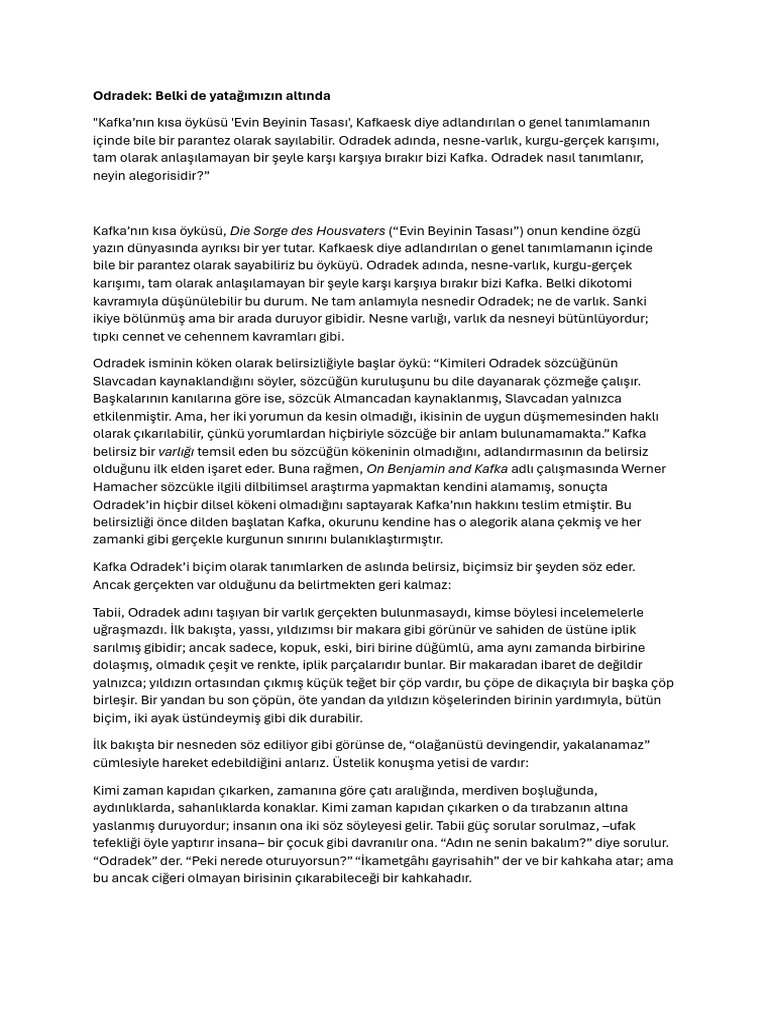 Odradek | PDF