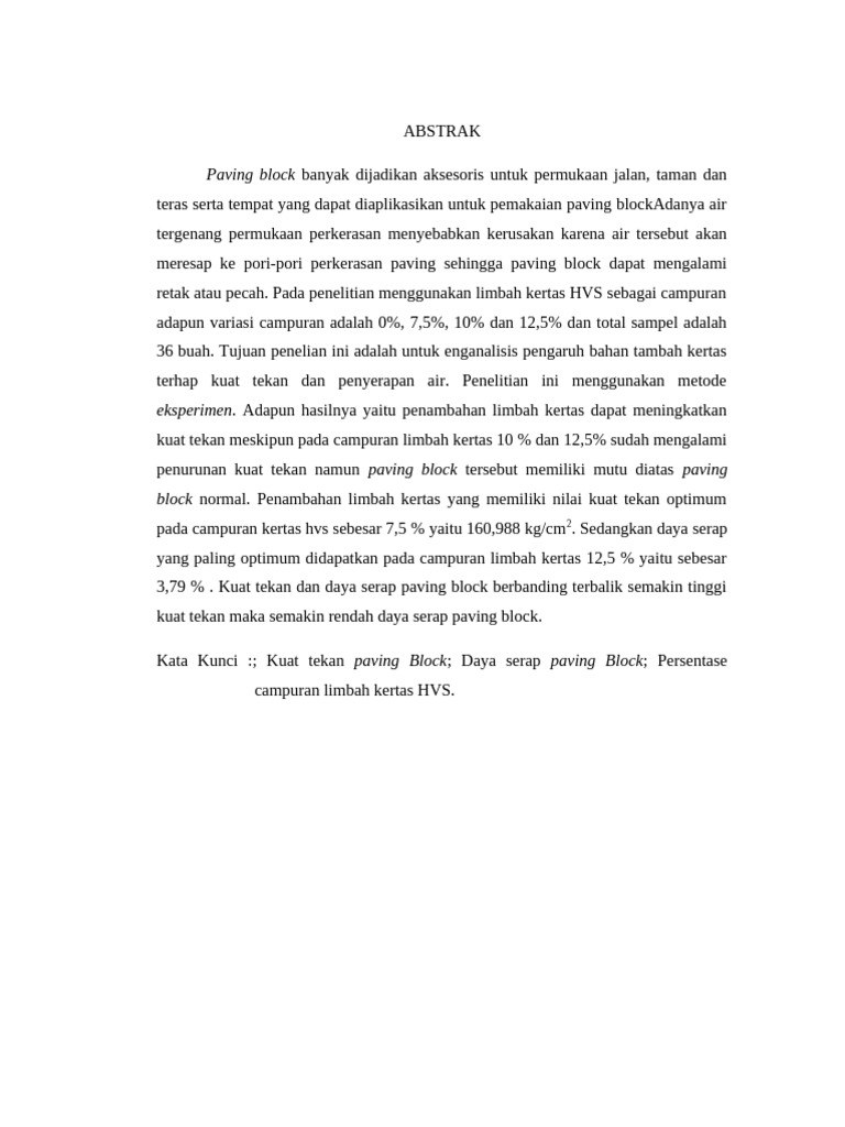 Abstrak Bahasa Indonesia Dan Inggris | PDF | Applied And ...