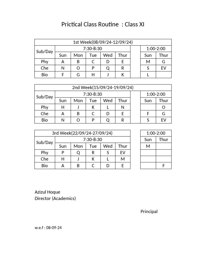 Practical Routine 2 | PDF