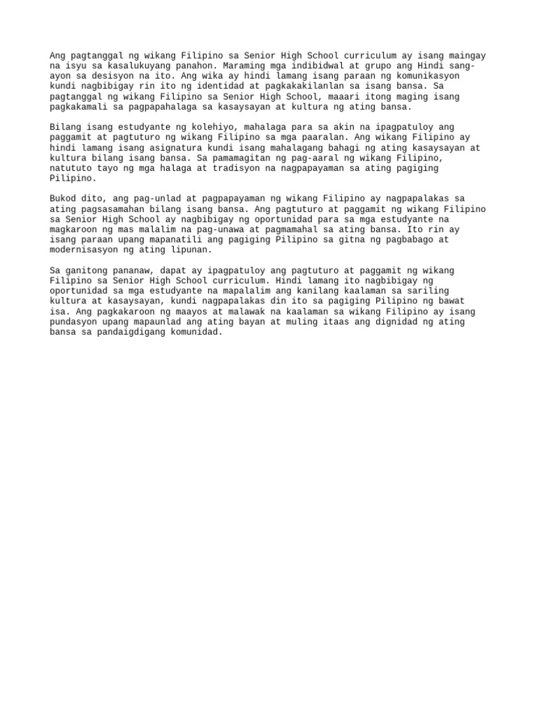 Wikang Filipino | PDF