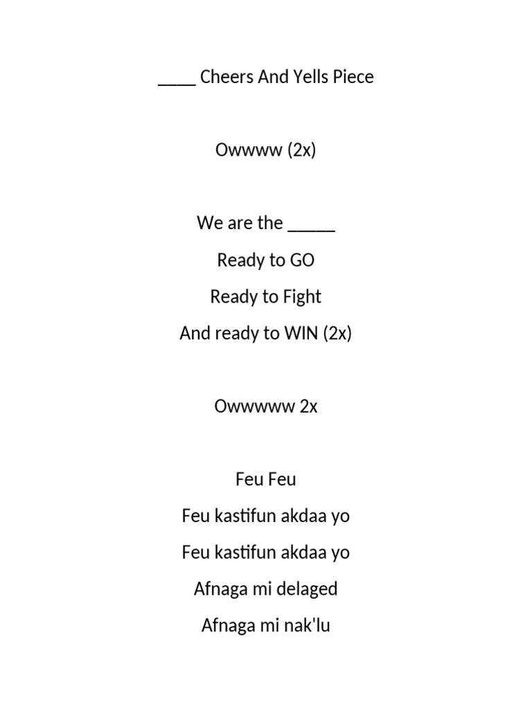 Bench Cheering WPS Office | PDF