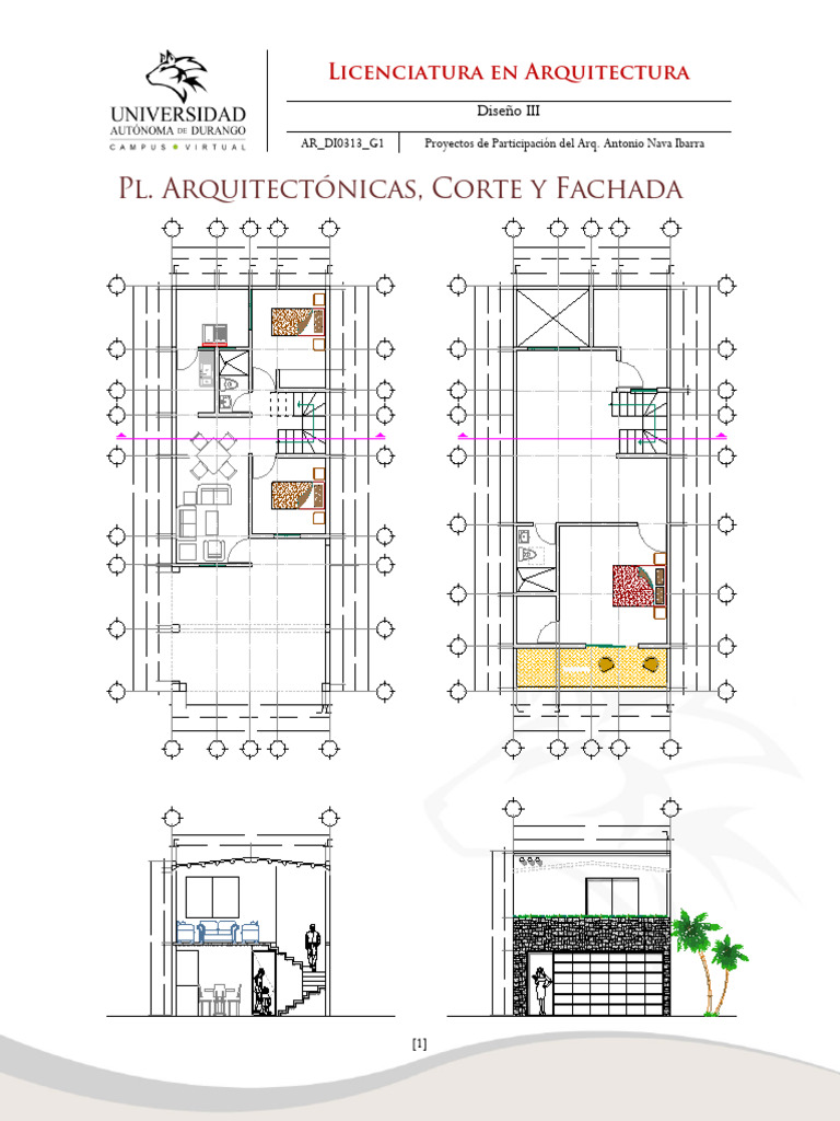 Ejemplos de planos arquitectonicos universitarios | PDF | Plomería | Ingeniería de Edificación