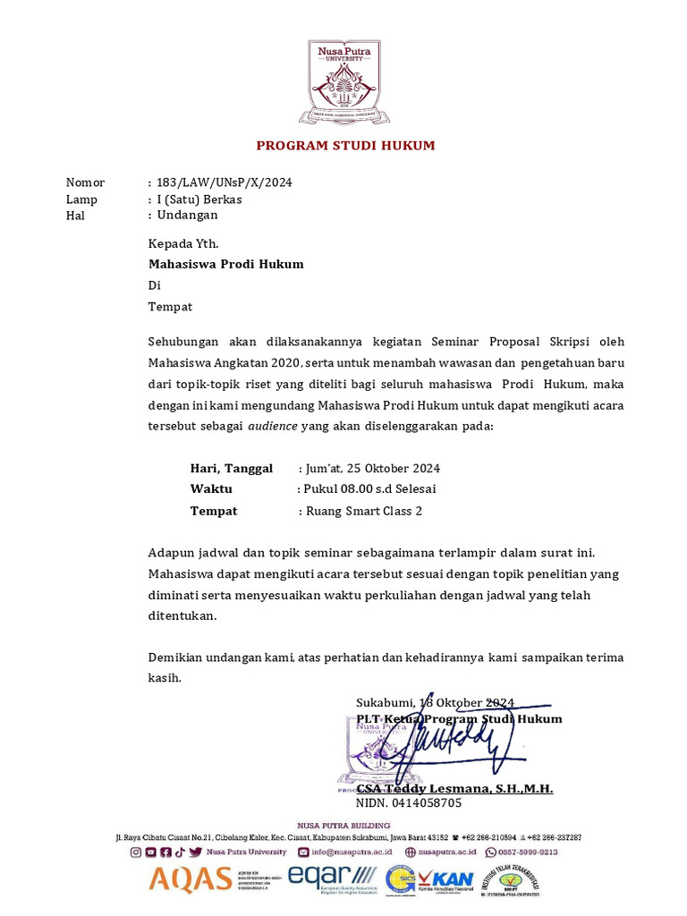 Undangan Sempro | PDF