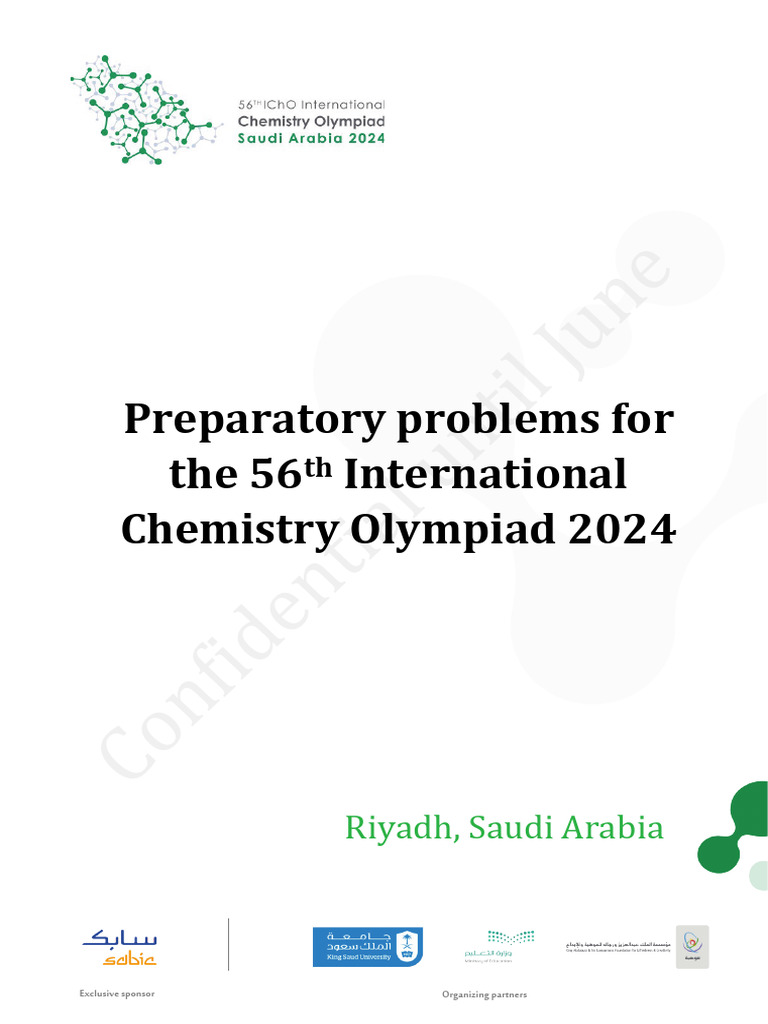 IChO 56 (2024) Preparatory Problems & Solutions | PDF | Chemical ...