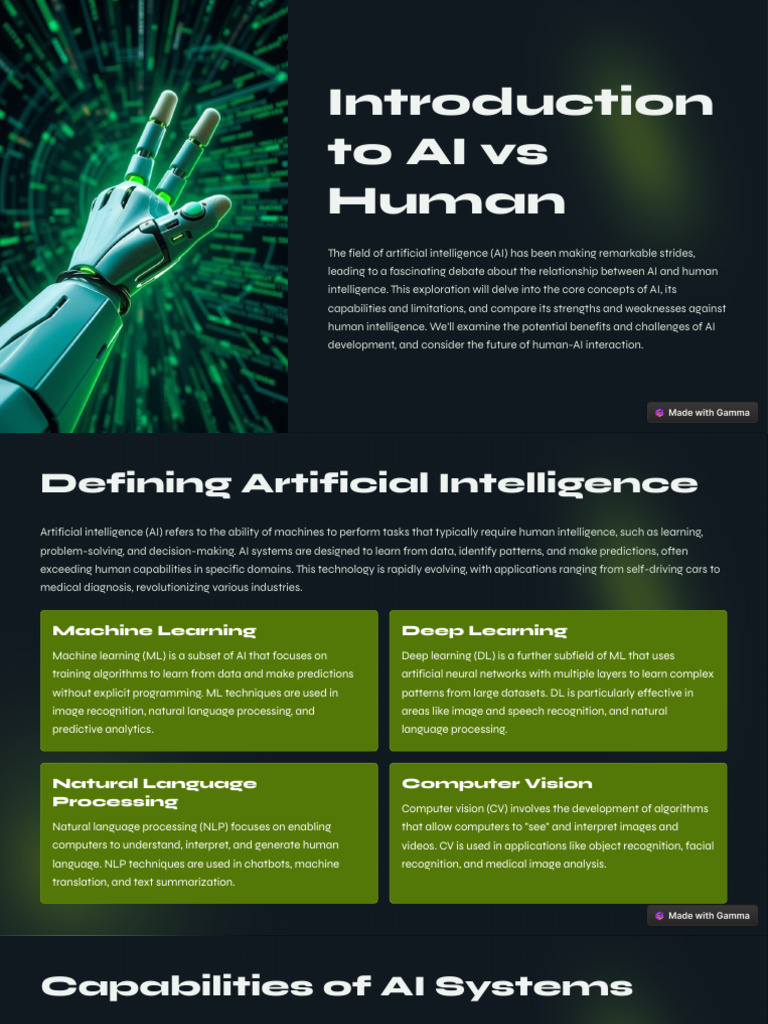 AI and Human Intelligence Comparison | PDF | Intelligence (AI ...
