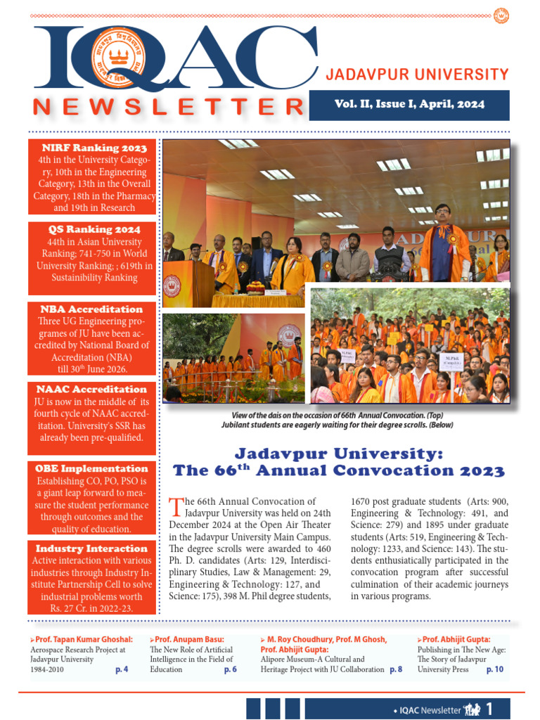 IQAC Newsletter Vol 2 Issue 1 | PDF | Artificial Intelligence | Intelligence (AI) & Semantics