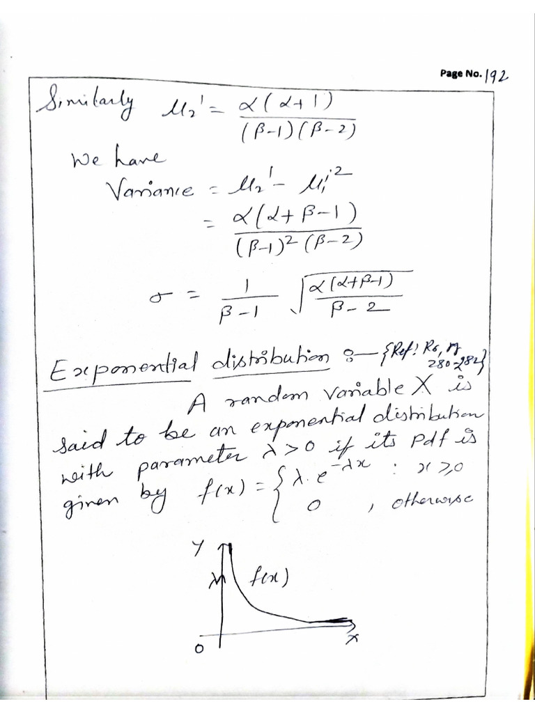 Exponential Distribution | PDF