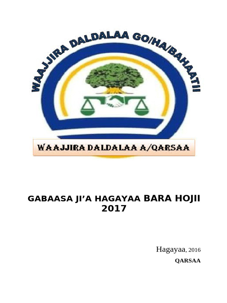 Gabaasa Ji'a Hagayaa | PDF