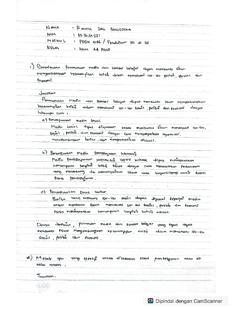 TT3 Ips Rahmasasipangestika | PDF