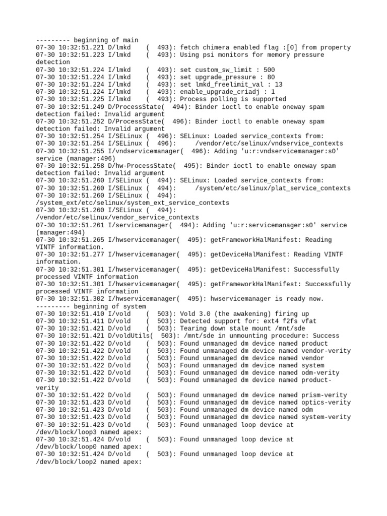 Logcat Prev CSC Log | PDF | Unix | Information Technology Management