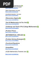 Pre-College Mathematics Challenges | PDF