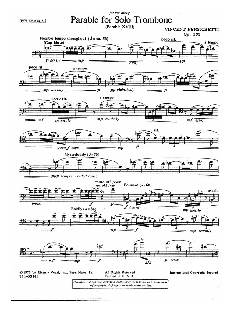 Persichetti - Parable | PDF