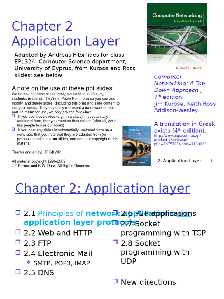 Chapter2-application layer | PDF | Internet Protocol Suite | Computer Network