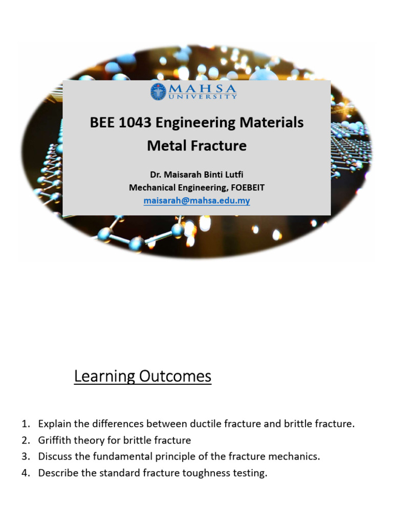 Understanding Metal Fracture Mechanics | PDF | Fracture Mechanics ...