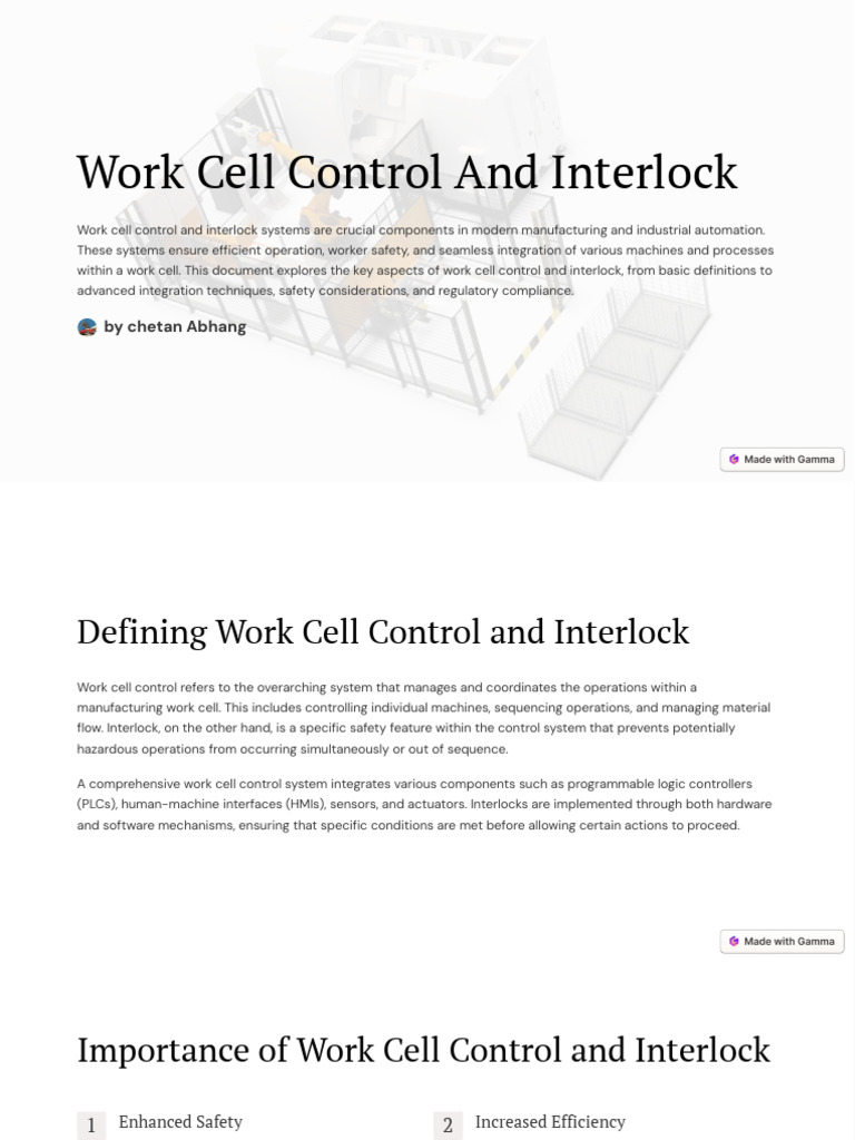 Work Cell Control and Interlock | PDF | Programmable Logic Controller | Automation