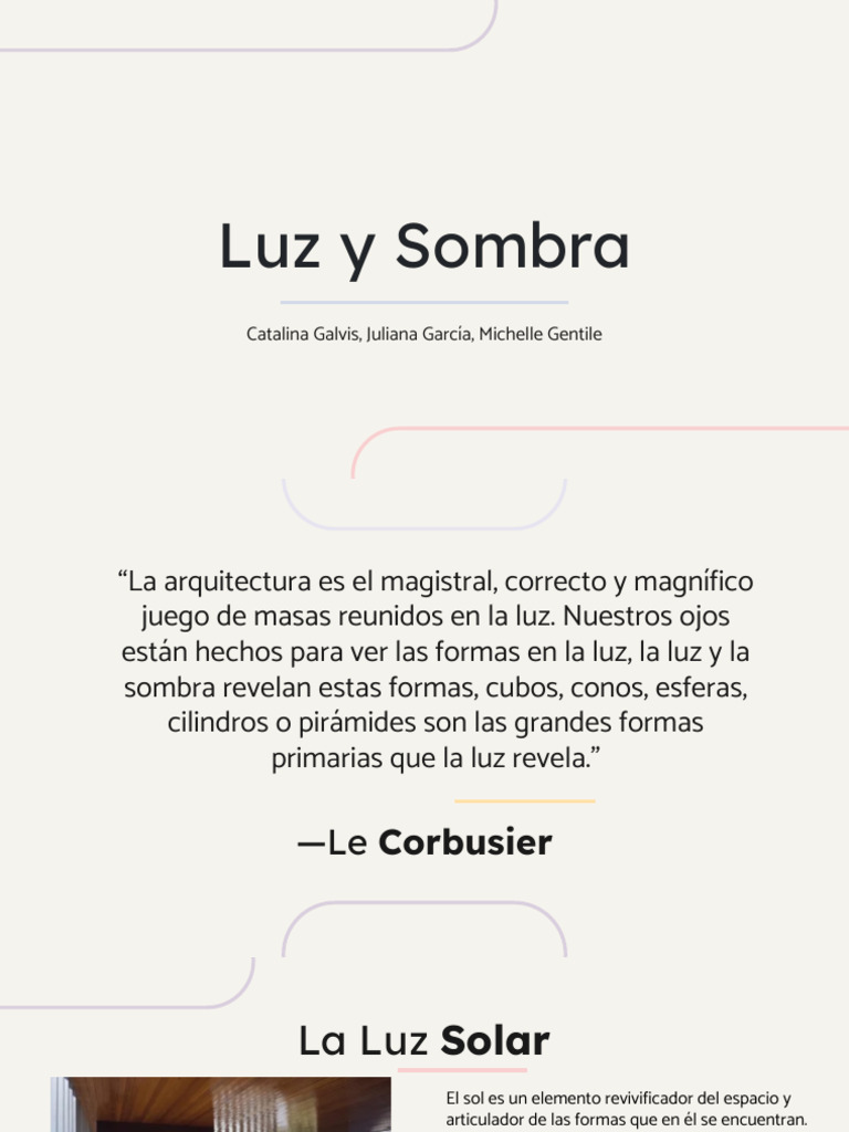 Presentación Luz y Sombra | PDF | Ligero | Ventana