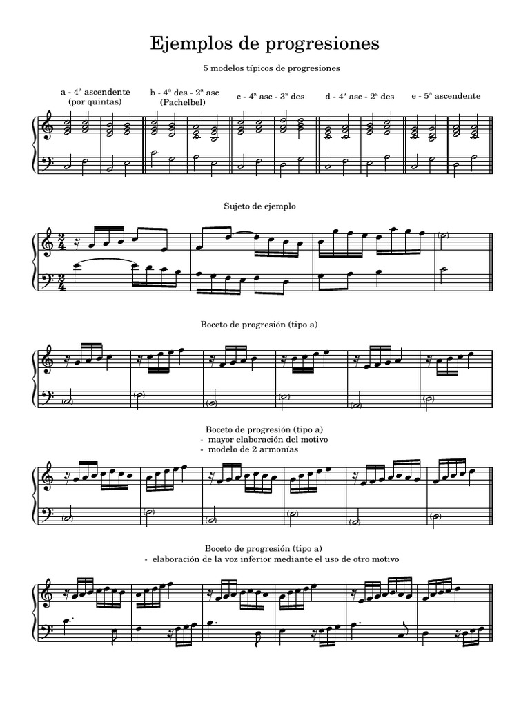 Modelos de progresiones | PDF