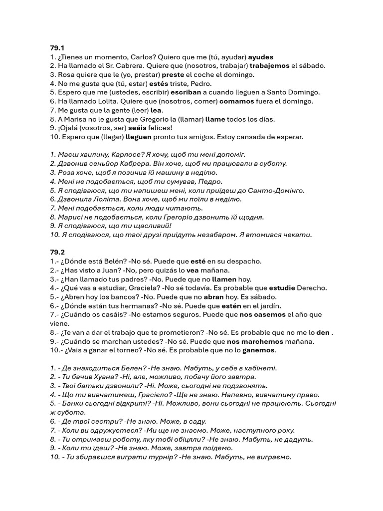 79.1 Ayudes Trabajemos Preste Estés Escriban Comamos Lea Llame Seáis ...