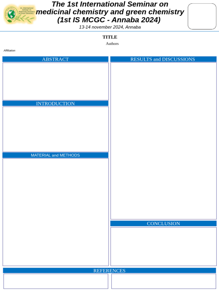 Medicinal & Green Chemistry Seminar 2024 | PDF