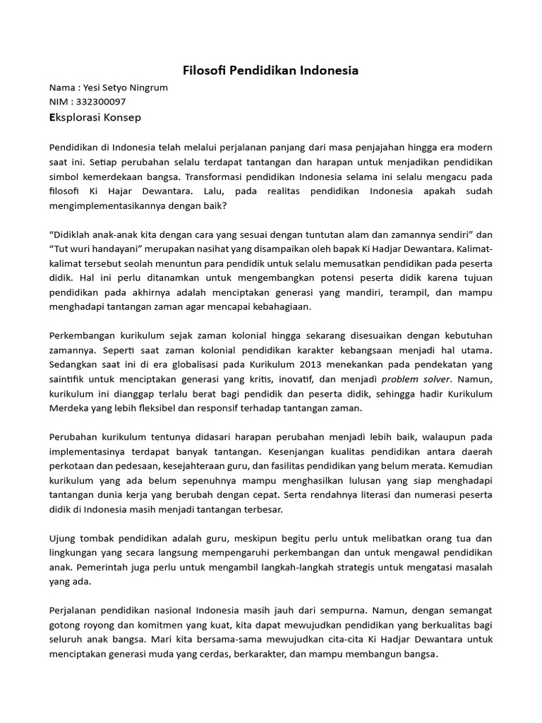 Topik 1 Eksplorasi Konsep | PDF