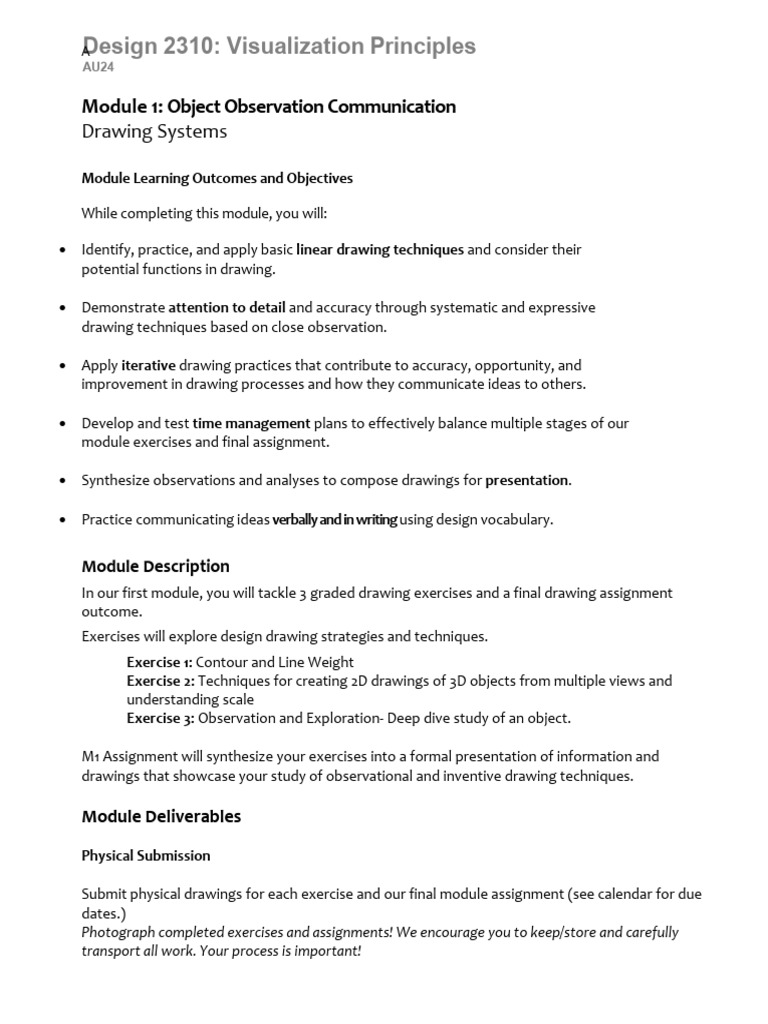M1_Overview | PDF | Drawing | Learning