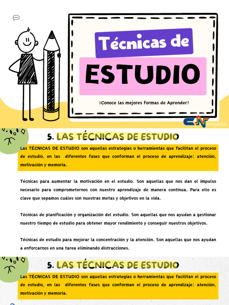 Técnicas de Estudio Fopp | PDF | Habilidades de estudio | Aprendizaje