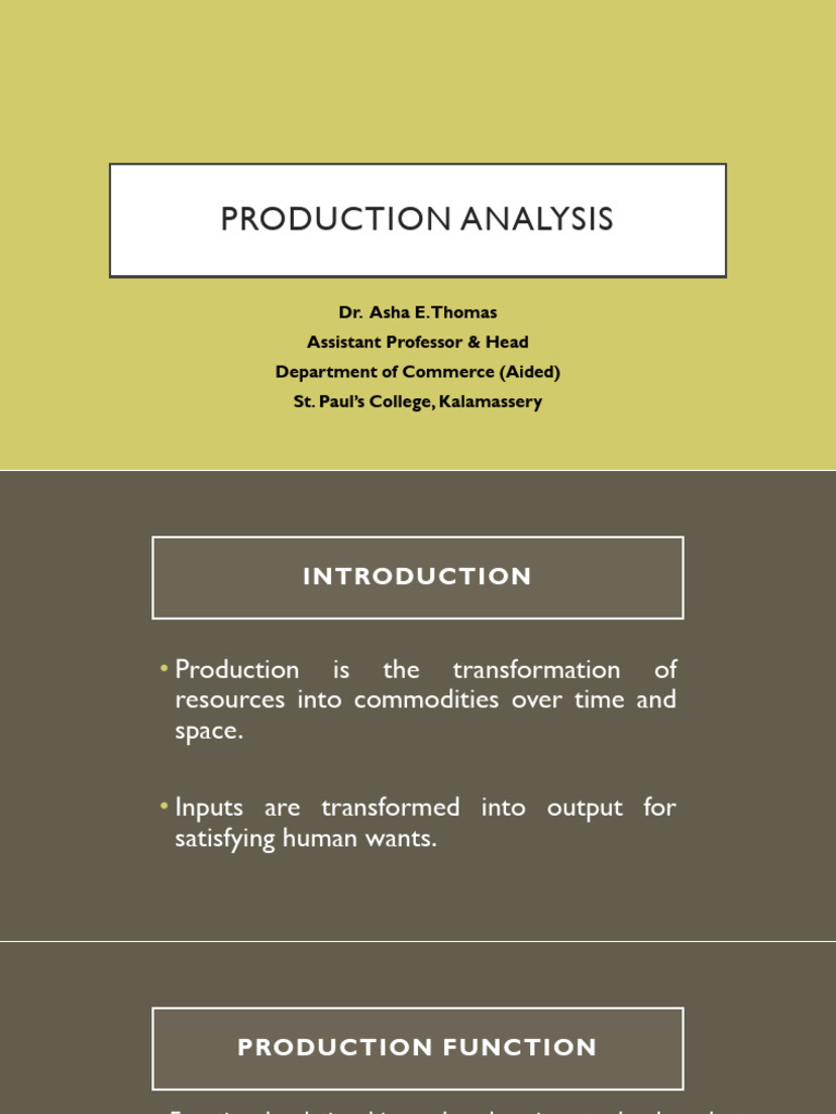 Module 3 | PDF | Production Function | Economies Of Scale