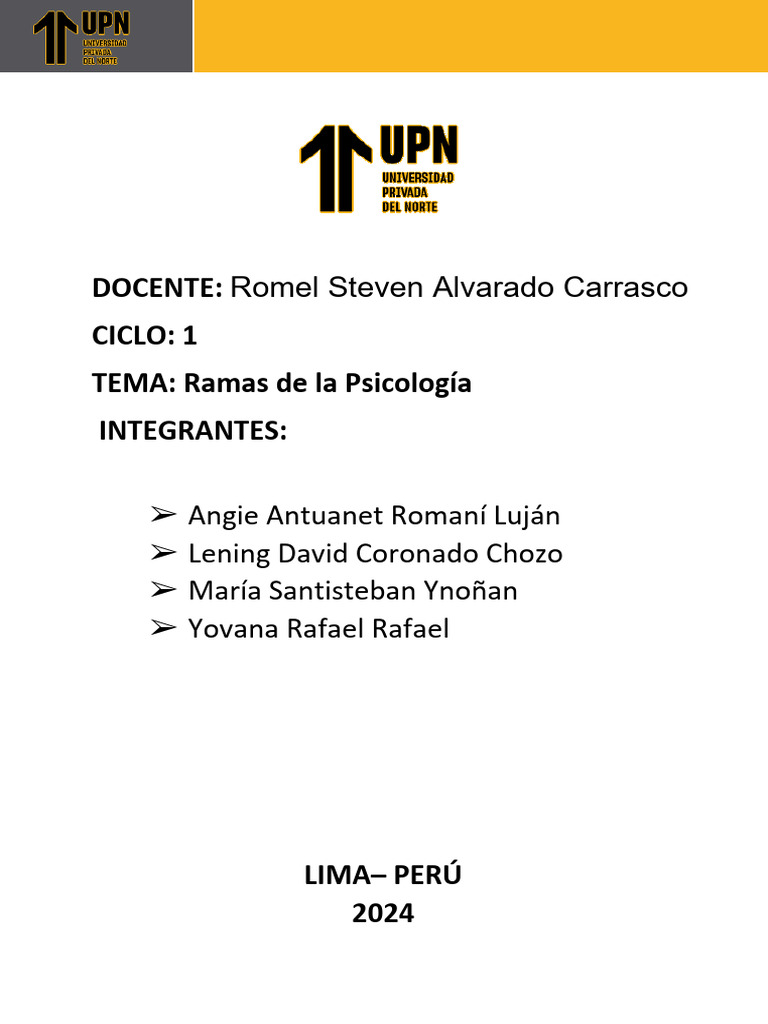 caratula UPN | PDF
