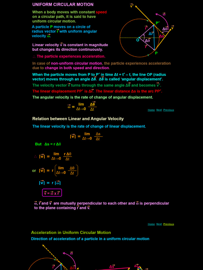 Class11 Circular Motion | PDF