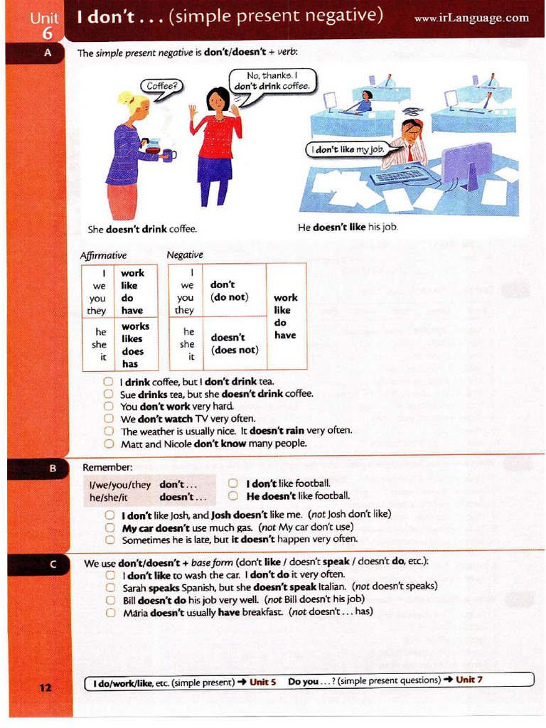 Basic Grammar in Use Student's Book 2017 Unit 6 | PDF