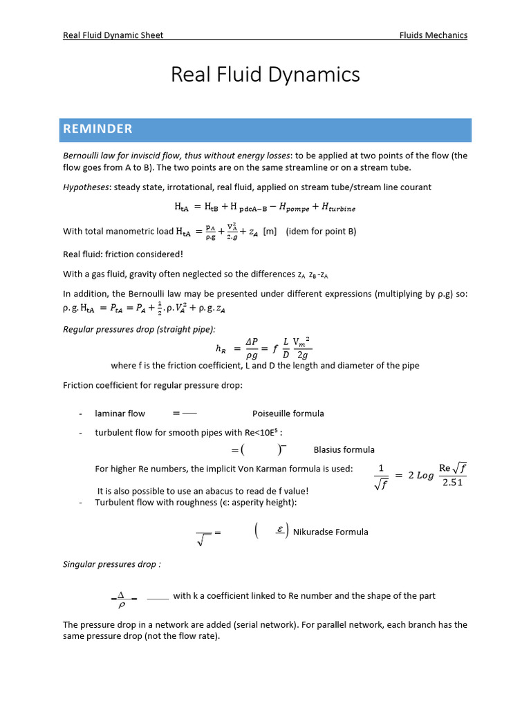 2 - EN-B2.3-ESE-Exp3 - Viscous Fluids-Exercises | PDF | Fluid Dynamics ...