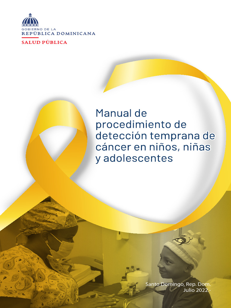 Manual de Procedimiento de Detección Temprana de Cáncer en Niños, Niñas ...