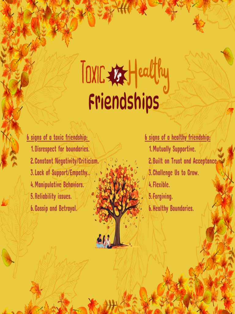 Toxic and Healthy Friendship | PDF