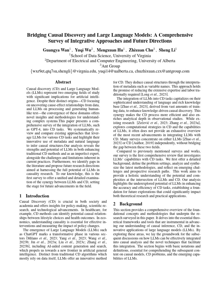 Bridging Causal Discovery And Large Language Models 2402 11068v1 Pdf Bayesian Network