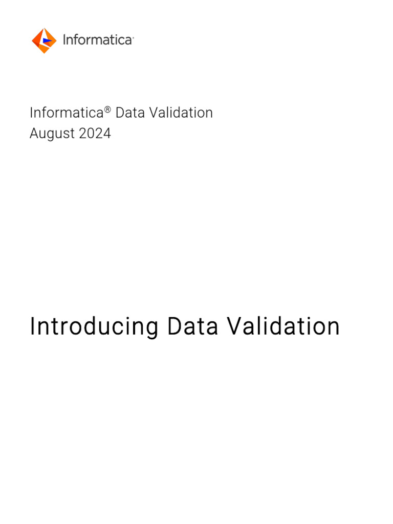 CDV August2024 IntroducingDataValidation en | PDF | Ibm Db2 | Cloud Computing