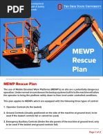 MEWP Emergency Lowering Procedures | PDF