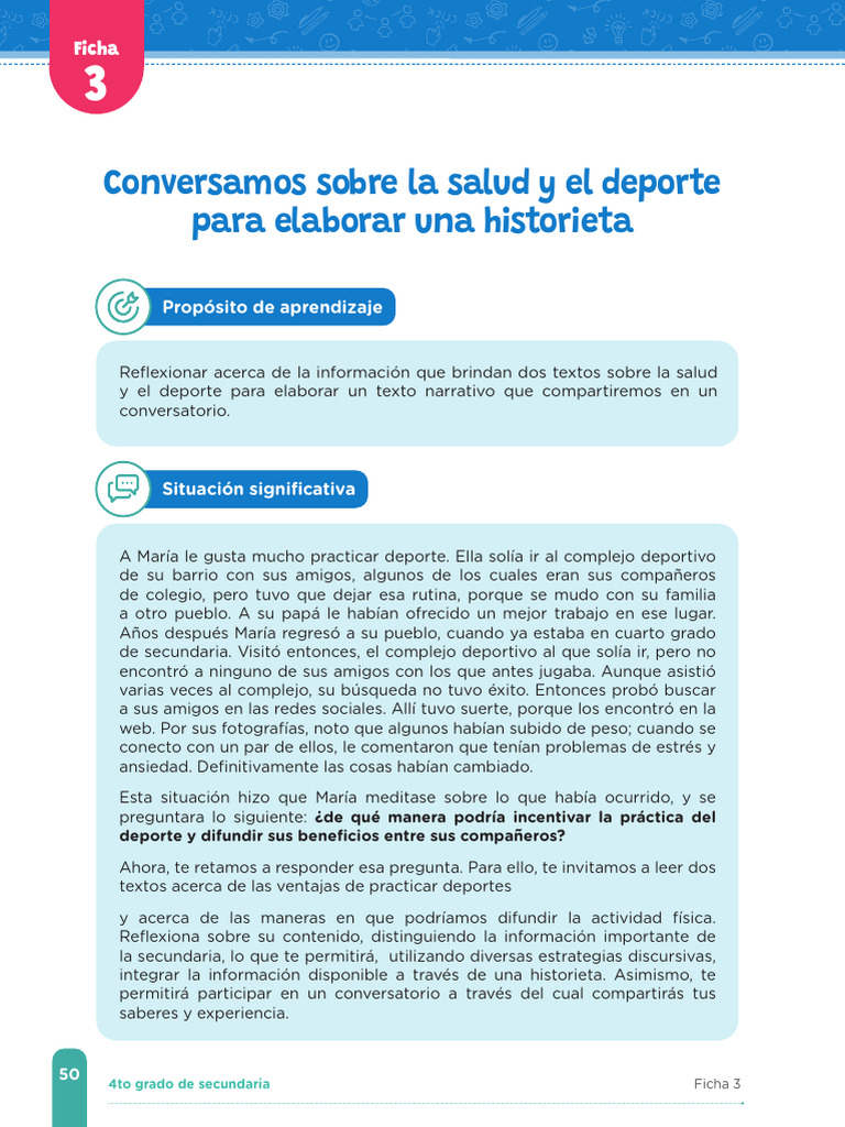 Comunicacion Re | PDF | Deportes | Estilo de vida sedentario