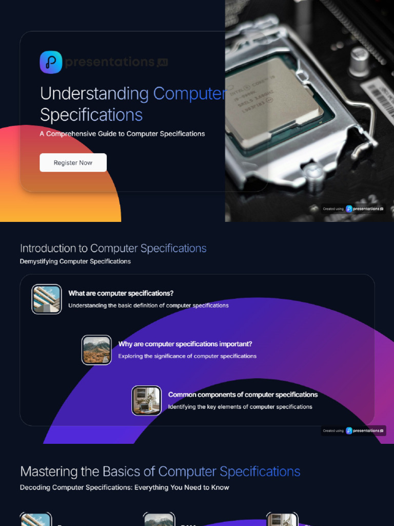 Understanding Computer Specifications | PDF
