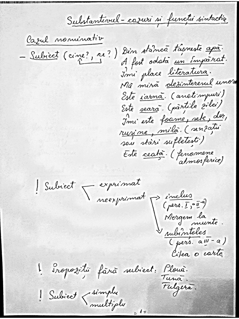 Subst Cazuri, F.S. | PDF