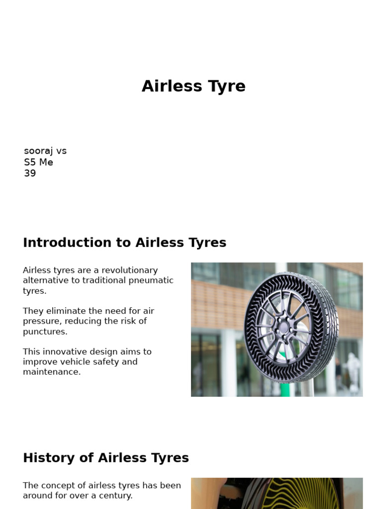Airless Tyre | PDF | Tire | Transport