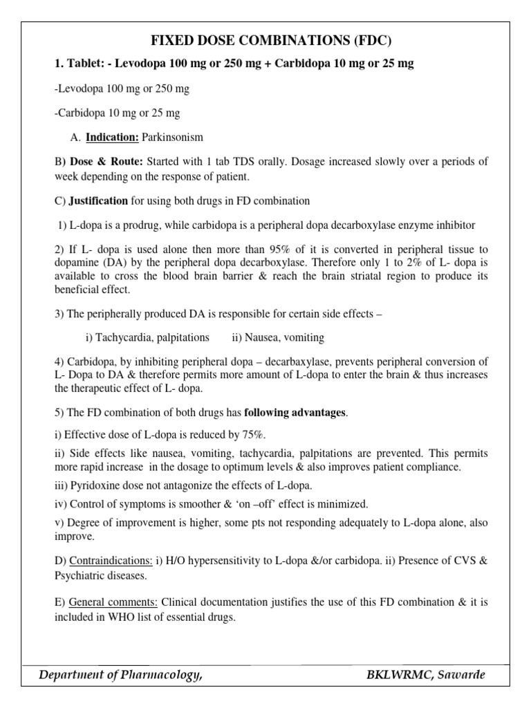 Fixed Dose Combinations | PDF | Drugs | Medical Specialties