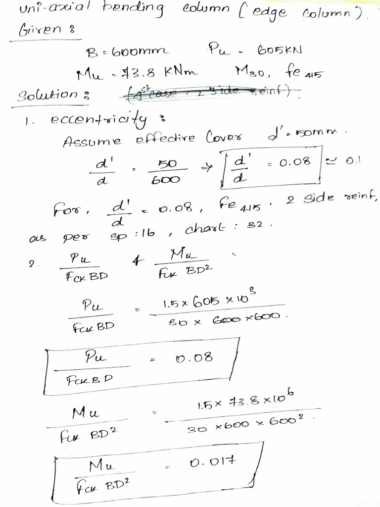 Uni-Axial Bending Edge Column Asteel | PDF