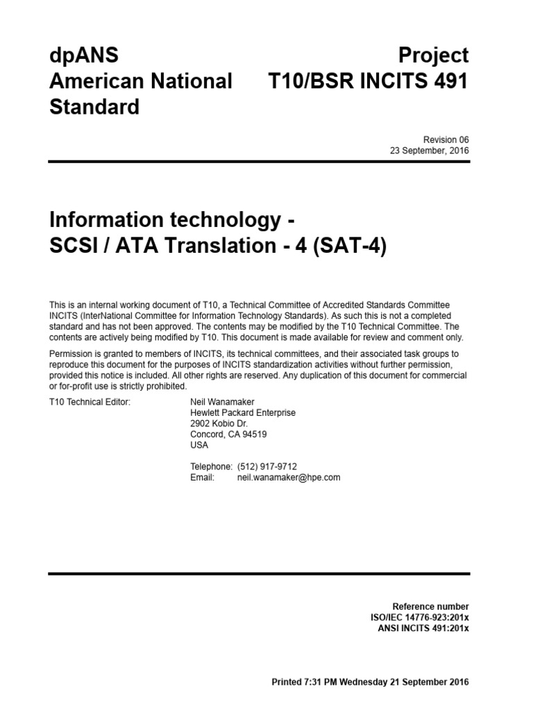 SCSI-ATA Translation - 4 | PDF | Patent | Computing