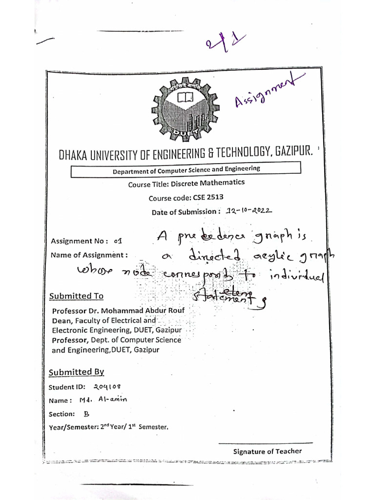 Discrit Math Assignment | PDF