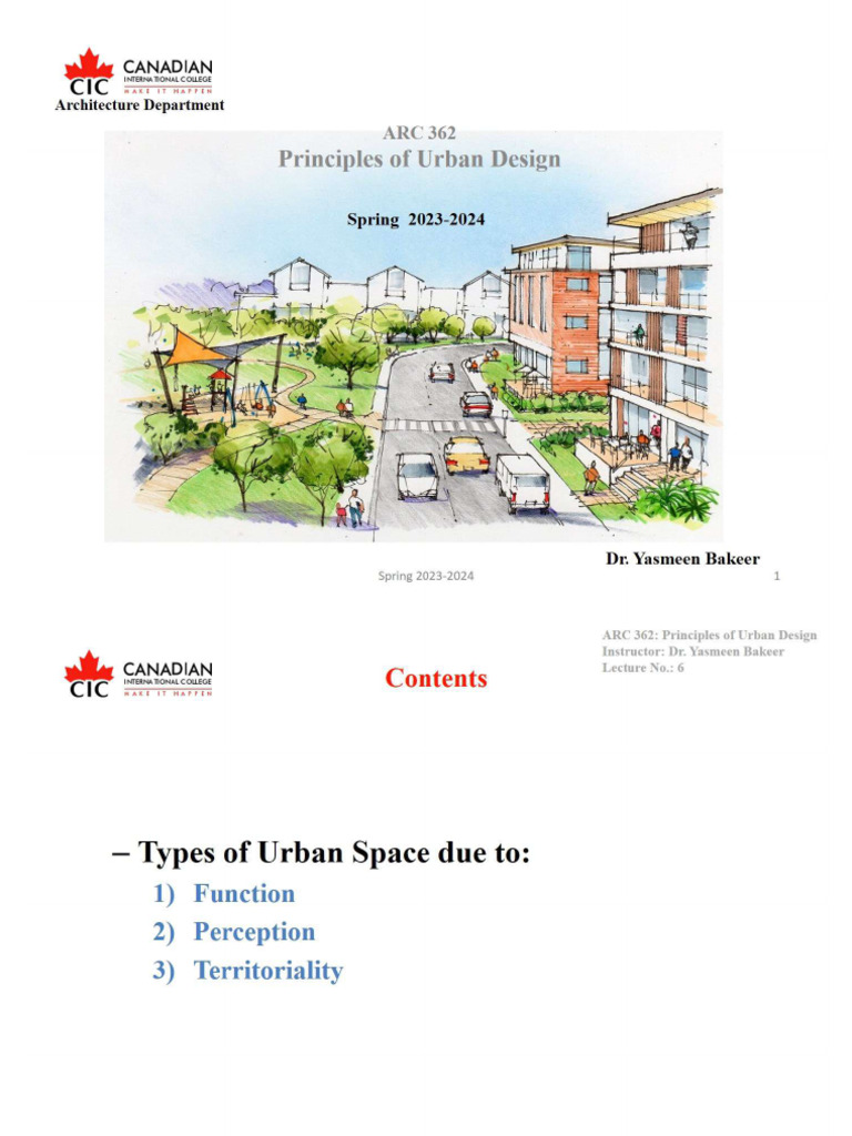 Lecture No. 6, Types of Urban Space | PDF