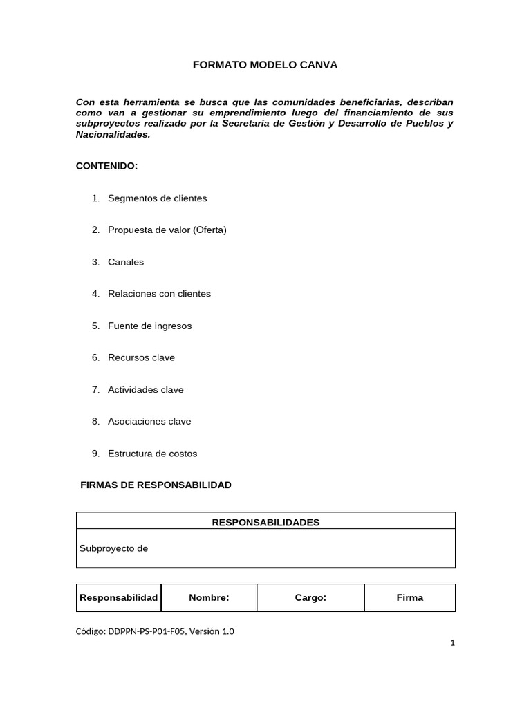 5 Formato Modelo Canva | PDF