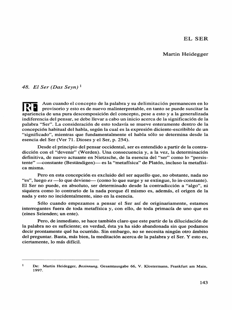 12 Qué Es El SER | PDF