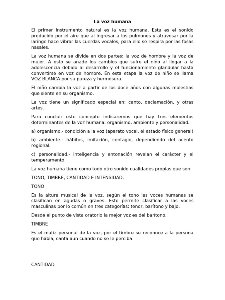 La Voz Humana | PDF