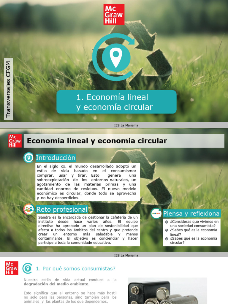 T1 Economía Lineal y Economía Circular (Diapositivas) | PDF | Residuos ...